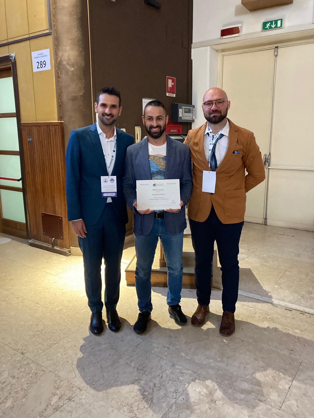 IPTOP Award made to Paganoni Francesca – Italy - IPTOP Physio